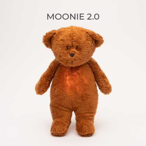 Moonie hartslagknuffel beer - caramel – Mama Nova